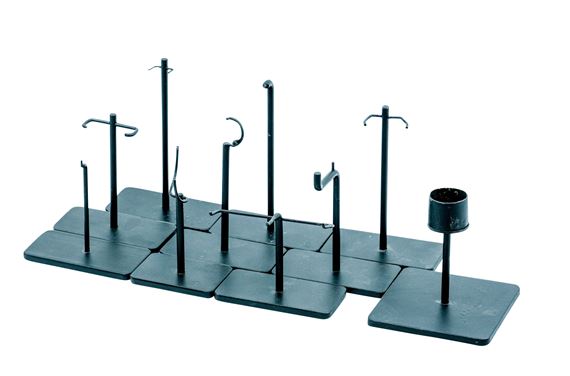 Black | CUSTOM BLACK METAL DISPLAY STANDS | MutualArt