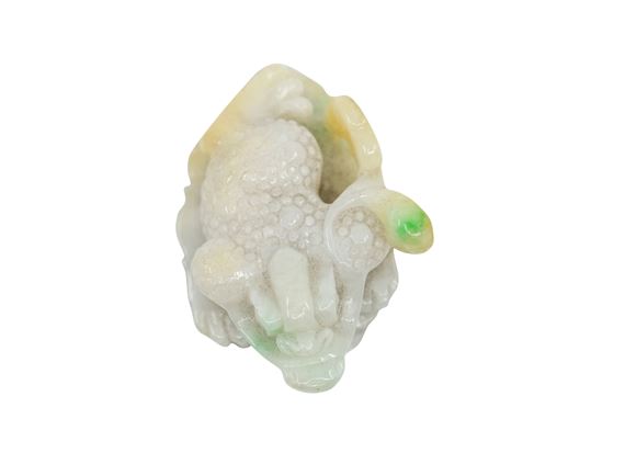 Dragon | VINTAGE CARVED TRANSLUCENT JADE DRAGON PENDANT | MutualArt