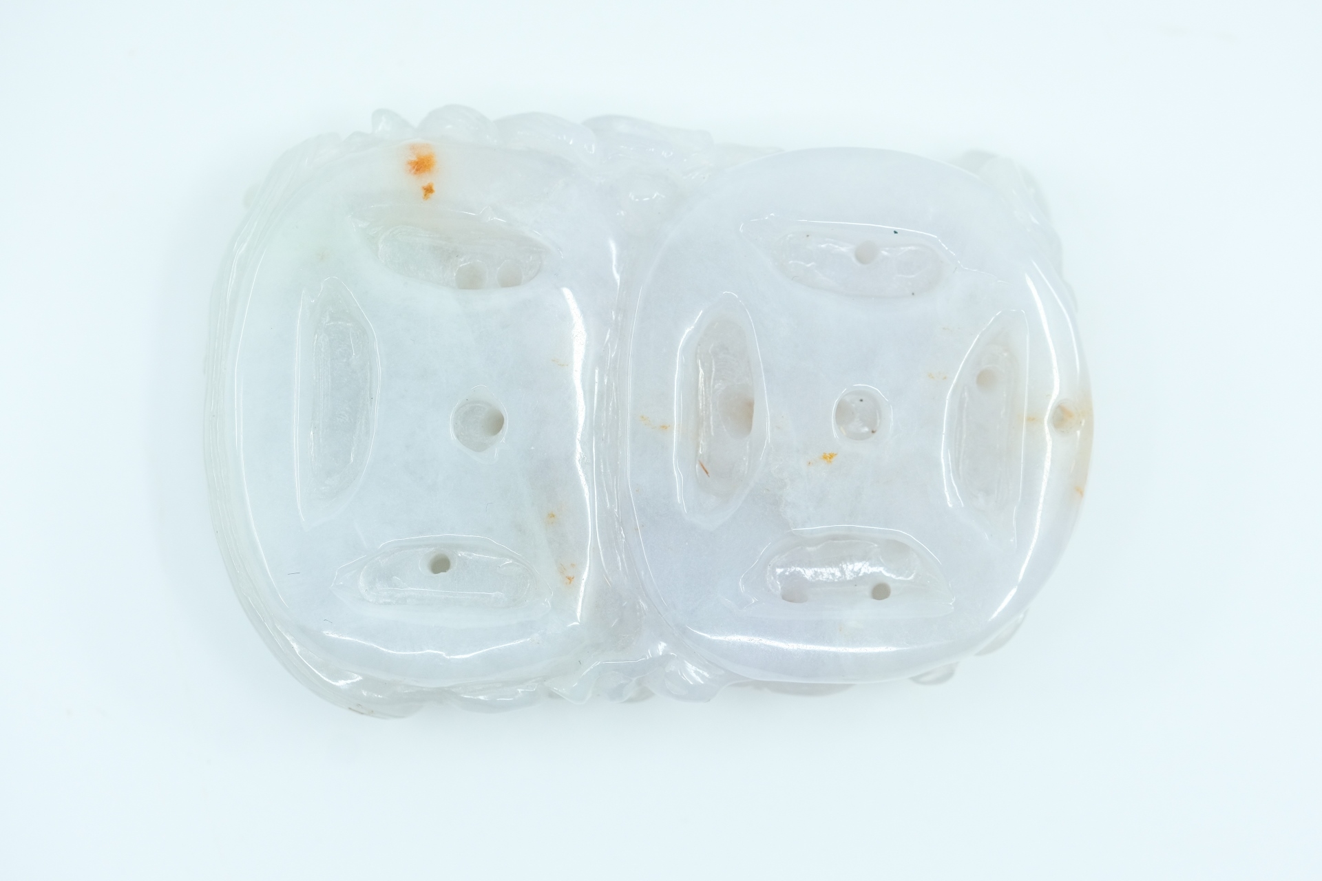 Dragon | VINTAGE TRANSLUCENT JADE CARVED DRAGON PENDANT | MutualArt