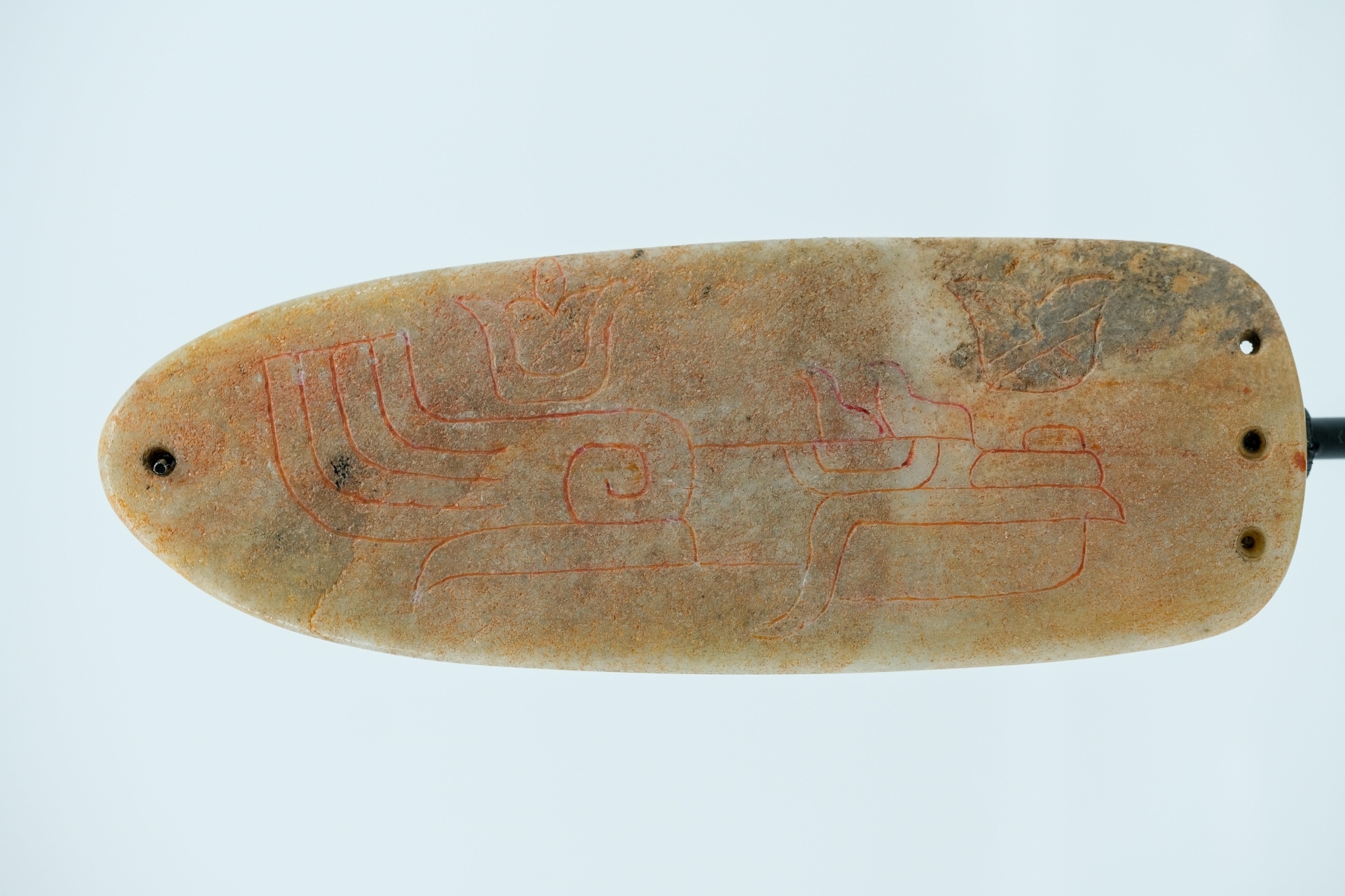 Veins | PRE-COLUMBIAN OLMEC INSCRIBED JADE CELT | MutualArt