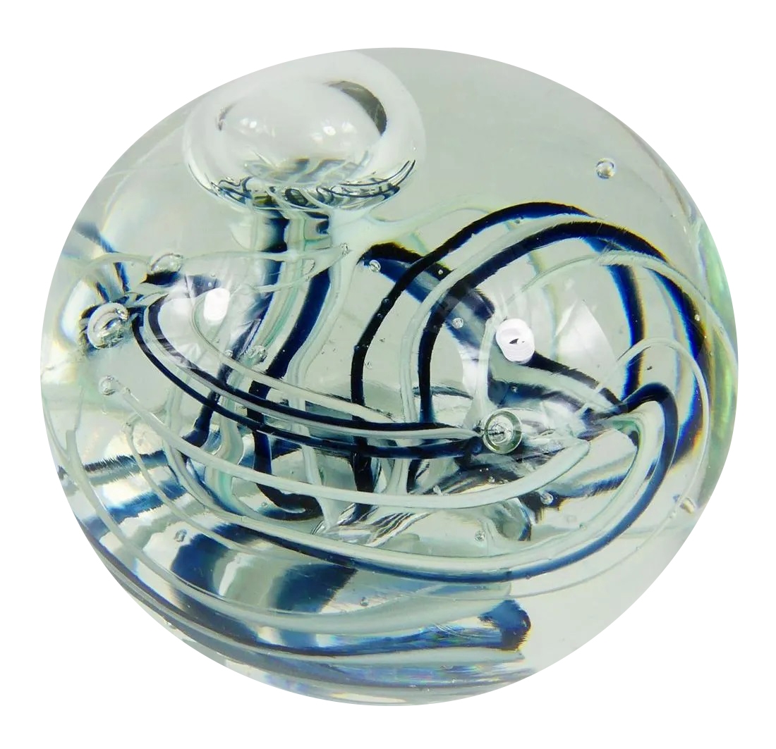 Rollin Karg | 2 ROLLIN KARG STUDIO ART GLASS PAPERWEIGHTS | MutualArt