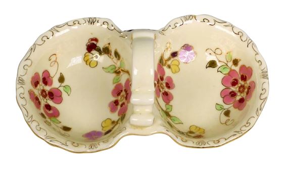 Zsolnay Ceramic Factory | ZSOLNAY PECS DOUBLE SIDED PORCELAIN TRAY DISH ...