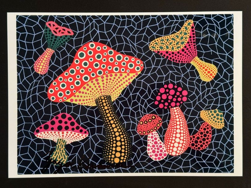 Yayoi Kusama | Porte une signature en bas du tirage 21 x 29,5 cm *Vendu ...