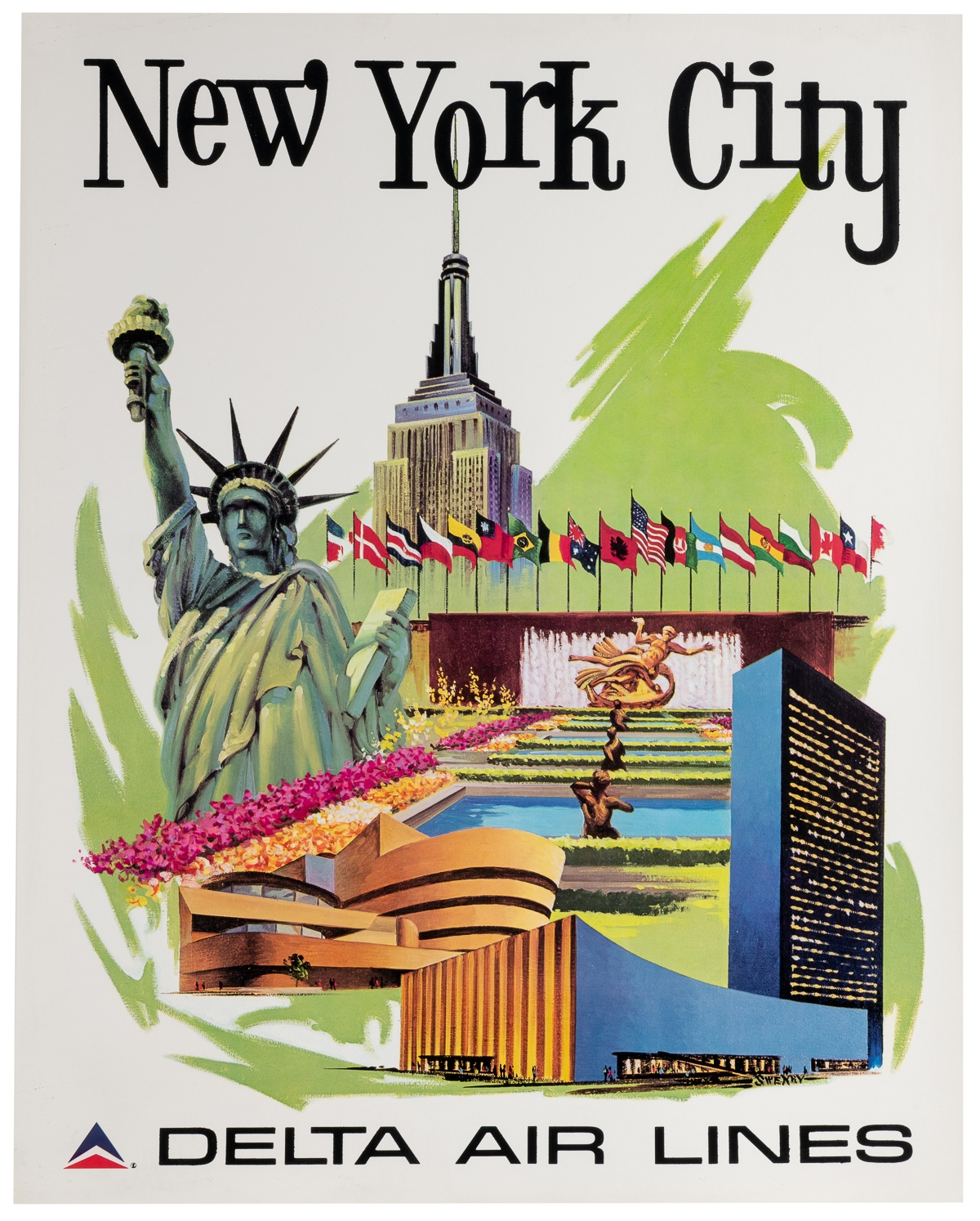 Fred Sweney | New York City / Delta Air Lines (Circa 1970s) | MutualArt