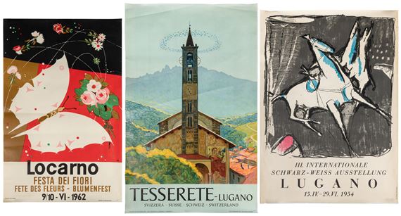 Rubbing | Group of 3 European posters (Circa 1950s) | MutualArt