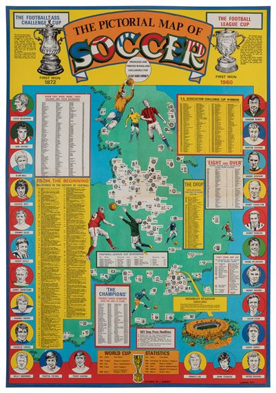 Unknown | The Pictorial Map of Soccer (1971) | MutualArt