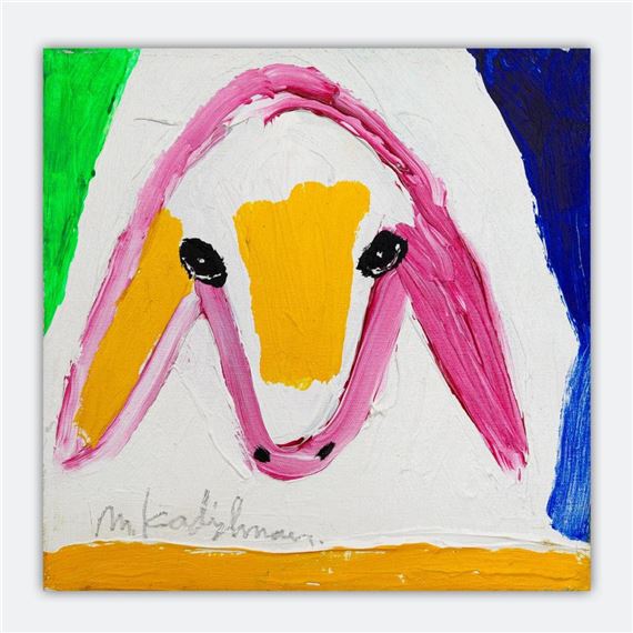 Menashe Kadishman | Menashe Kadishman- Original Acrylic on Canvas ...