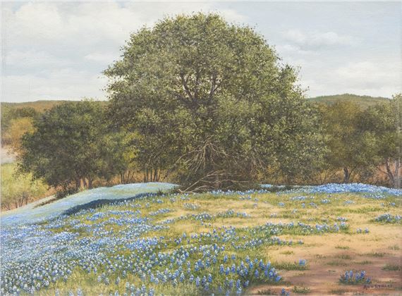Ann Staley | Bluebonnets Landscape | MutualArt
