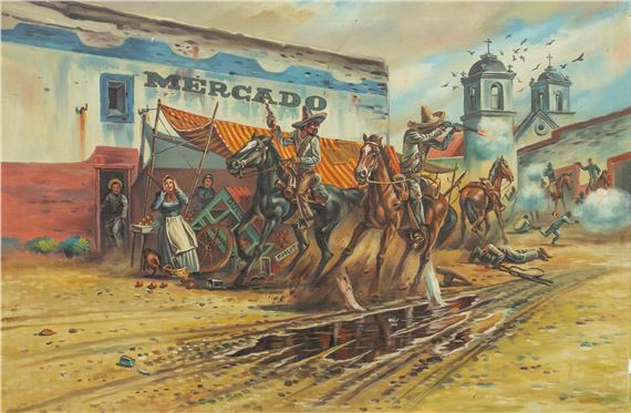 Donald M. Yena | Trouble at the Mercado | MutualArt