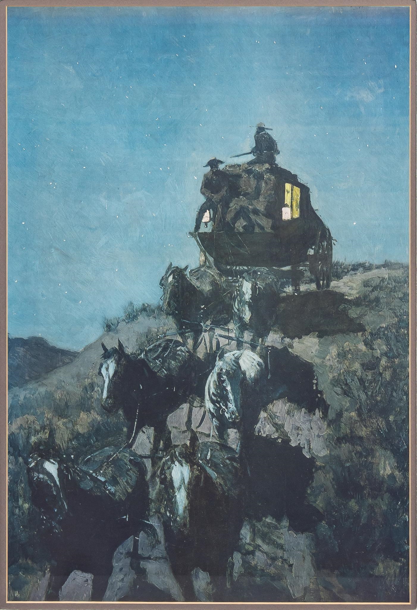 Frederic Remington | The Old Stage Coach of the Plains | MutualArt