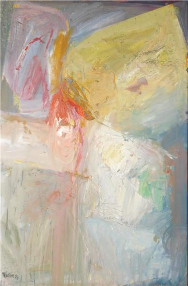 Fred Thomas Martin | Abstract expressionist collage (1958) | MutualArt