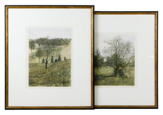 William Livesay | Sunlight Tree (State II), 1985; second Rolling Fields ...