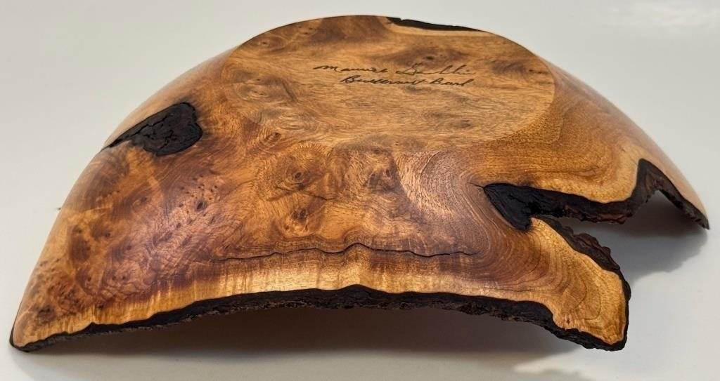 Maurice Gamblin | DESIRABLE MAURICE GAMBLIN BURLED WOOD ACCENT | MutualArt