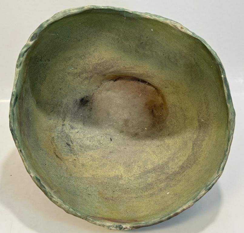 Susan Lavenstein | LARGE SUSAN LEVENSTEIN SIGNED RAKU POTTERY BOWL ...