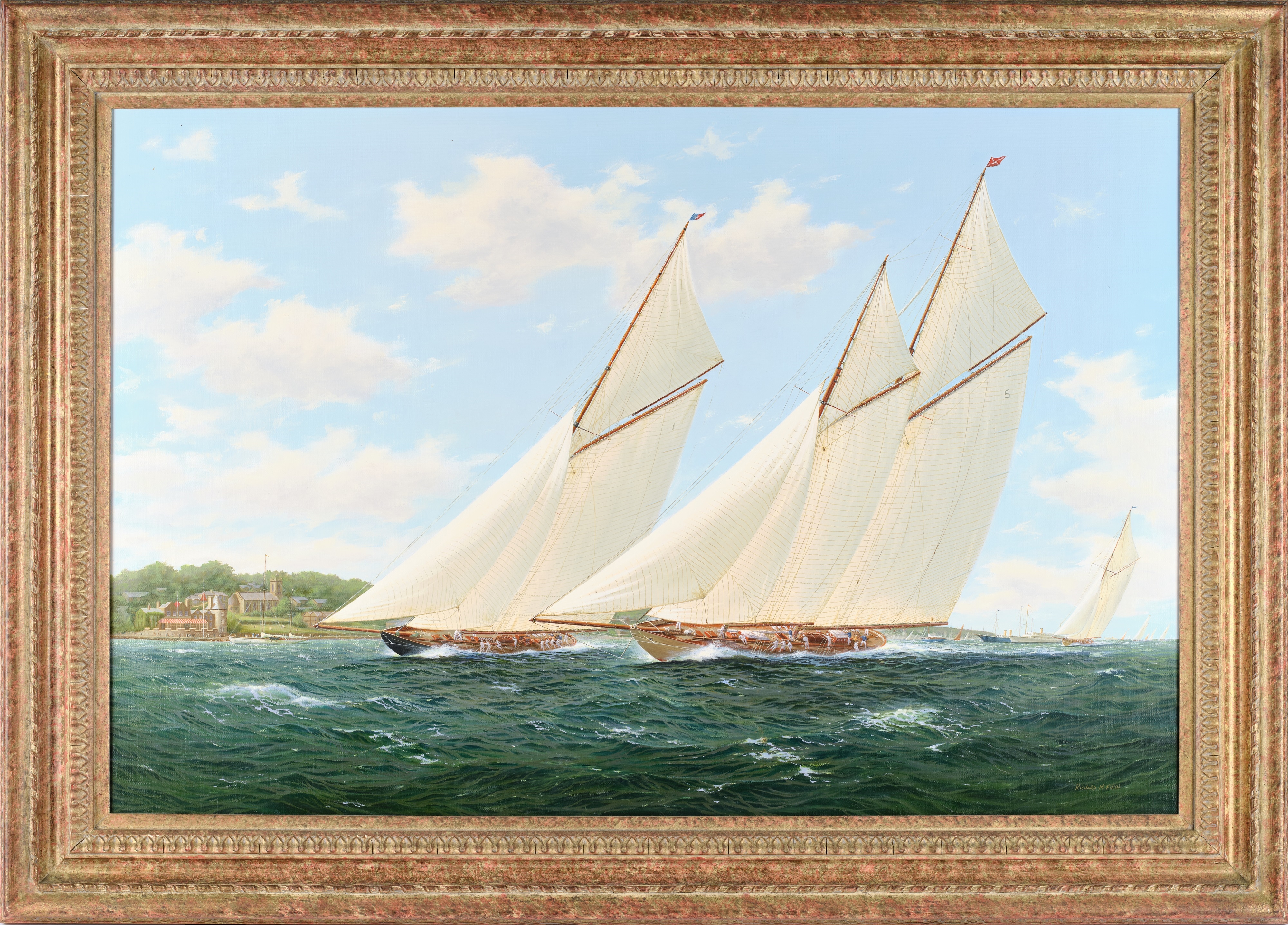 Richard M. Firth | Westward & Britannia Racing off the Royal Yacht ...