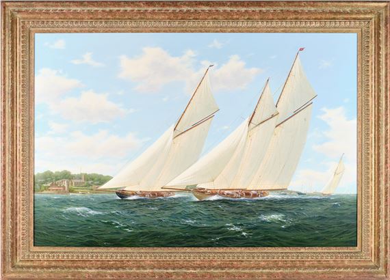 Richard M. Firth | Westward & Britannia Racing off the Royal Yacht ...