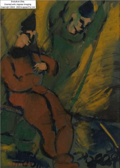 Mary Krishna | Mary Krishna, British 1909-1968 - Study of performers; gouache on paper, signed ...