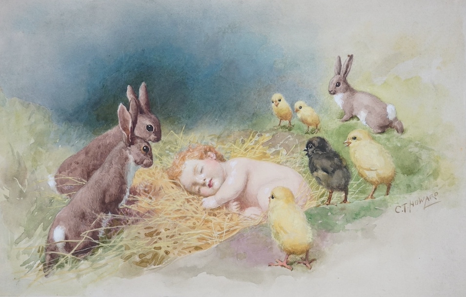 Charles Thomas Howard | ducklings and rabbits | MutualArt