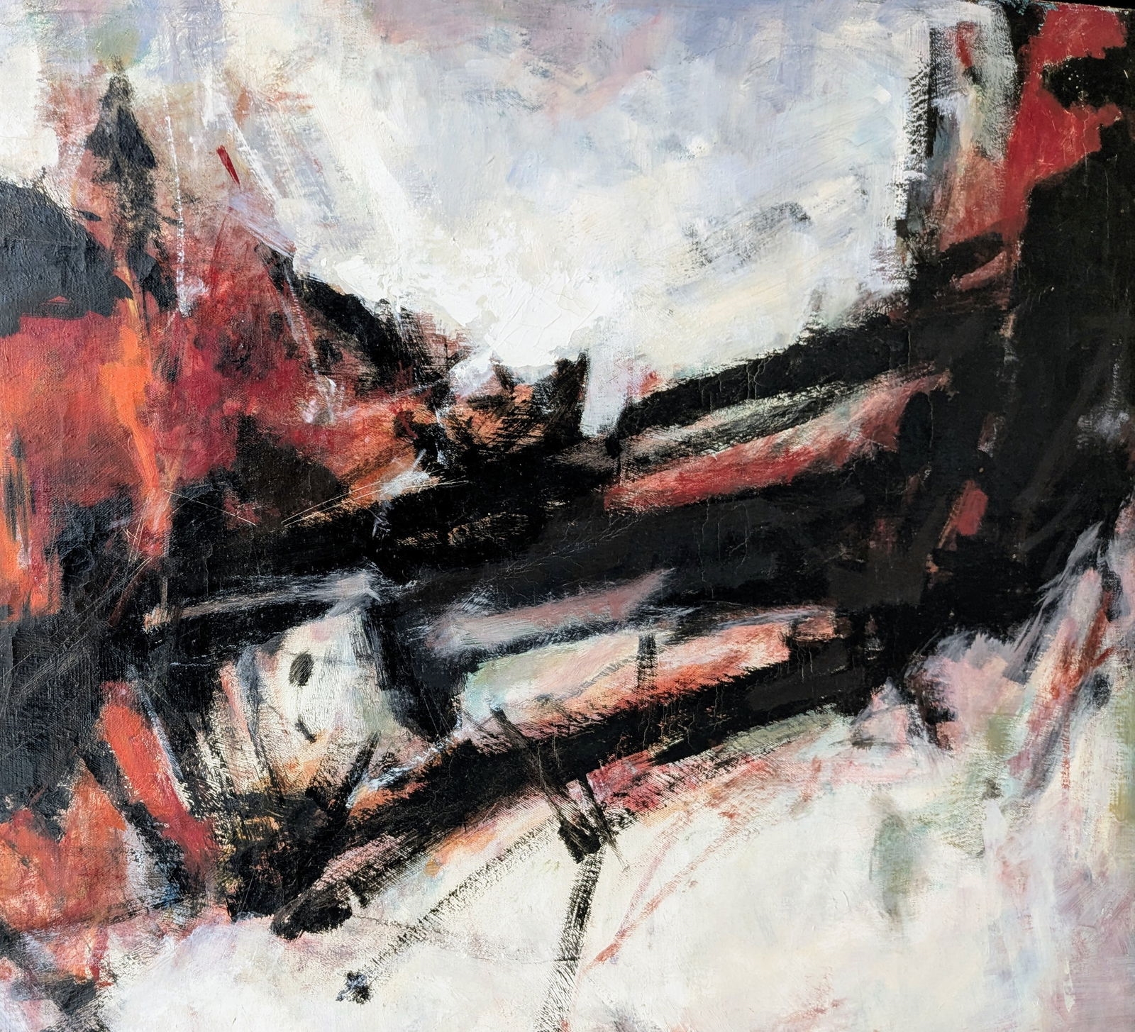 W. Lewis | W. Lewis Abstracted Landscape (1961) | MutualArt