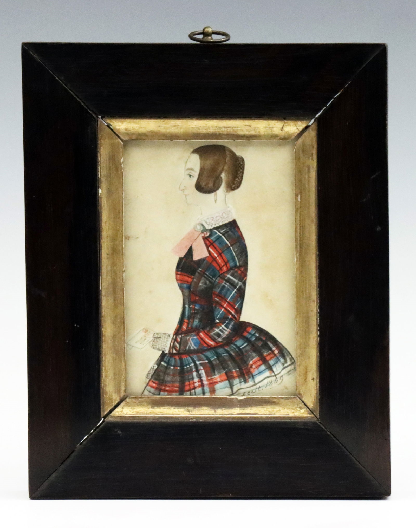 W. Murray | American Folk Art Portrait of a Woman (1849) | MutualArt