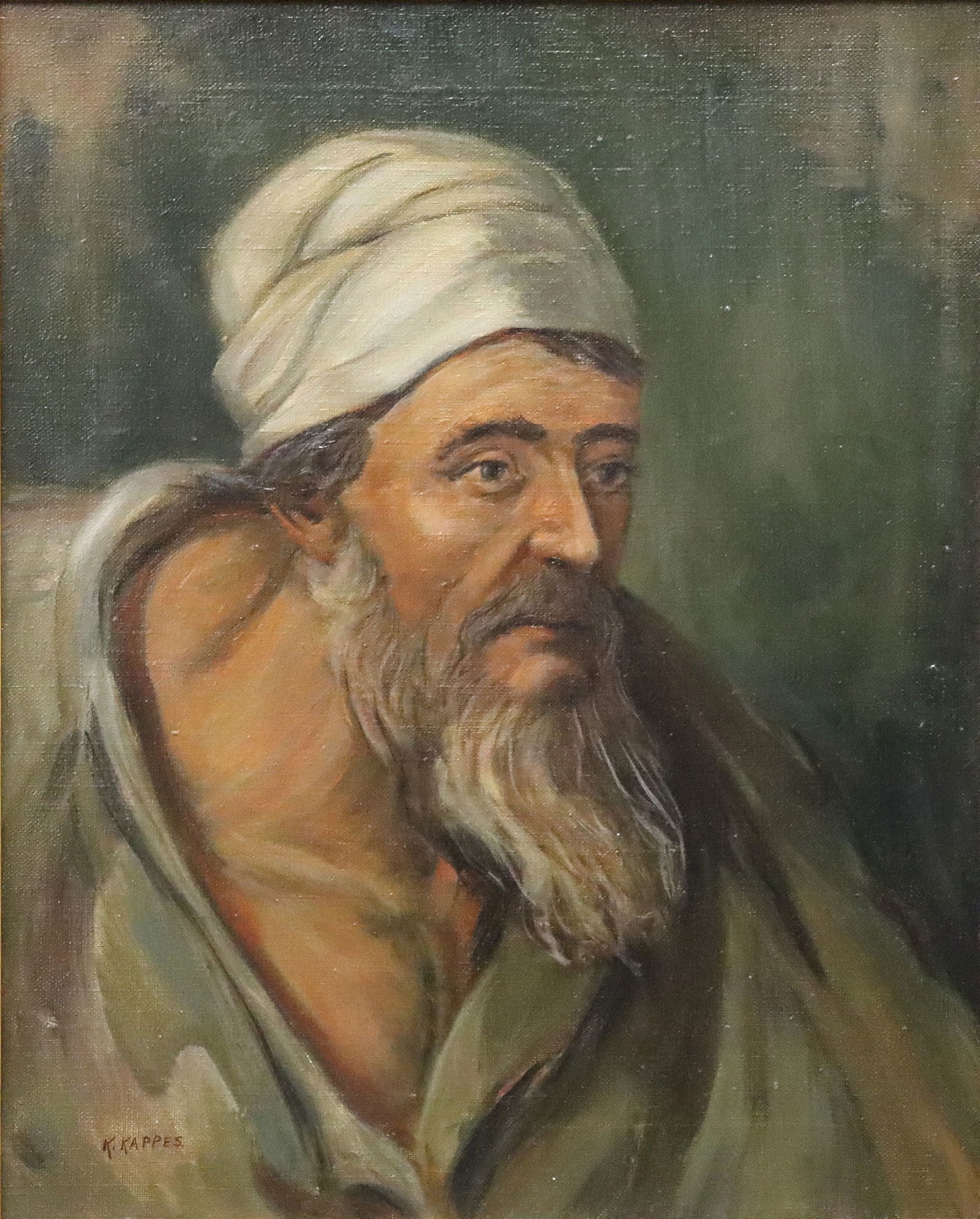 Karl Kappes | K. Kappes Portrait of a Bearded Man (1861 - 1943) | MutualArt