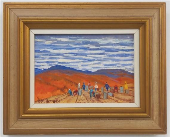 Dori Thomson | Dori Thomson, Canadian School Potato Pickers, Oil ...