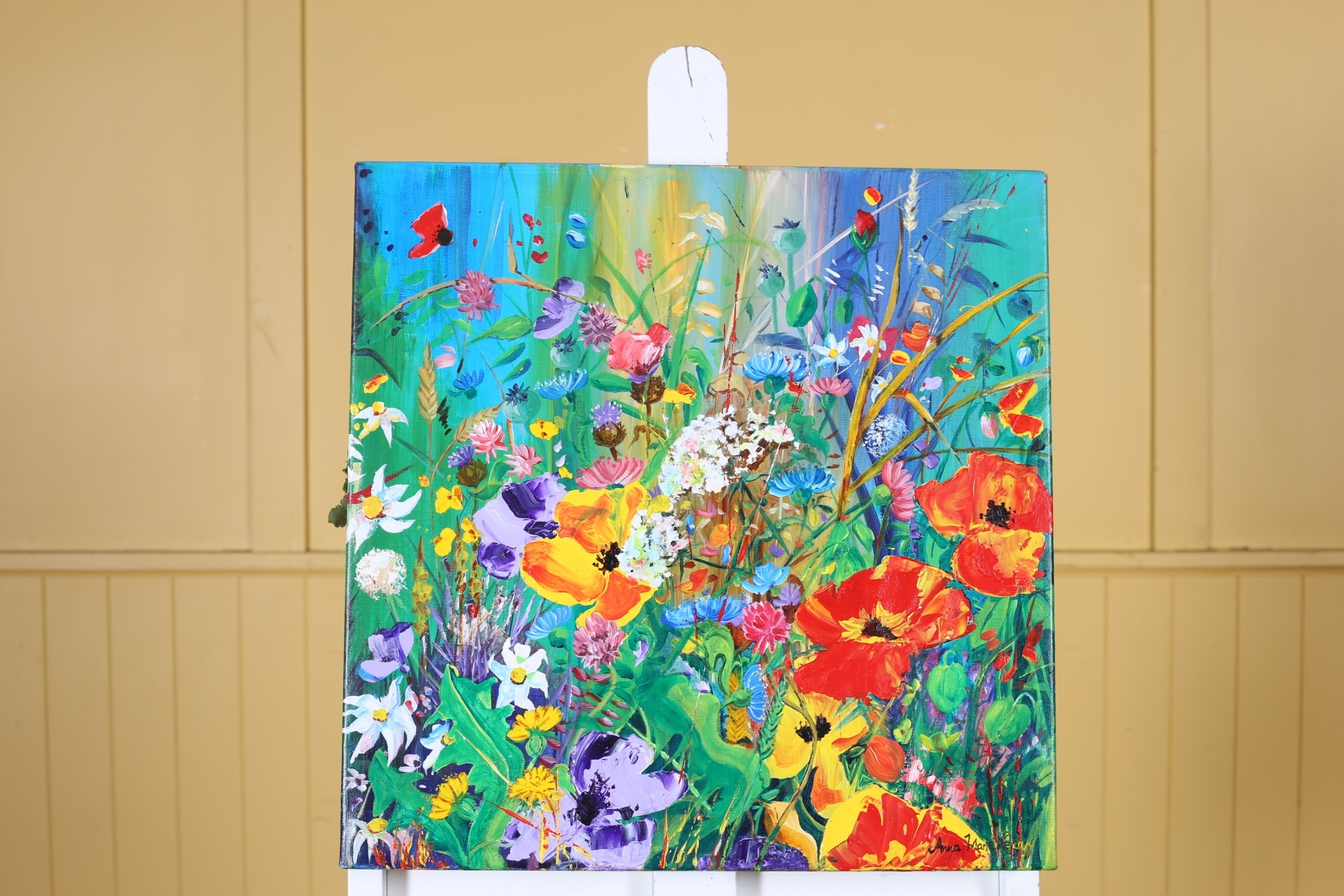 Anna Marie Leavy | ANN MARIE LEAVY Wildflowers Oil on canvas Signed ...