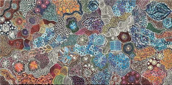 Janet Golder Kngwarreye | Bush Yam Dreaming (Major Work | MutualArt