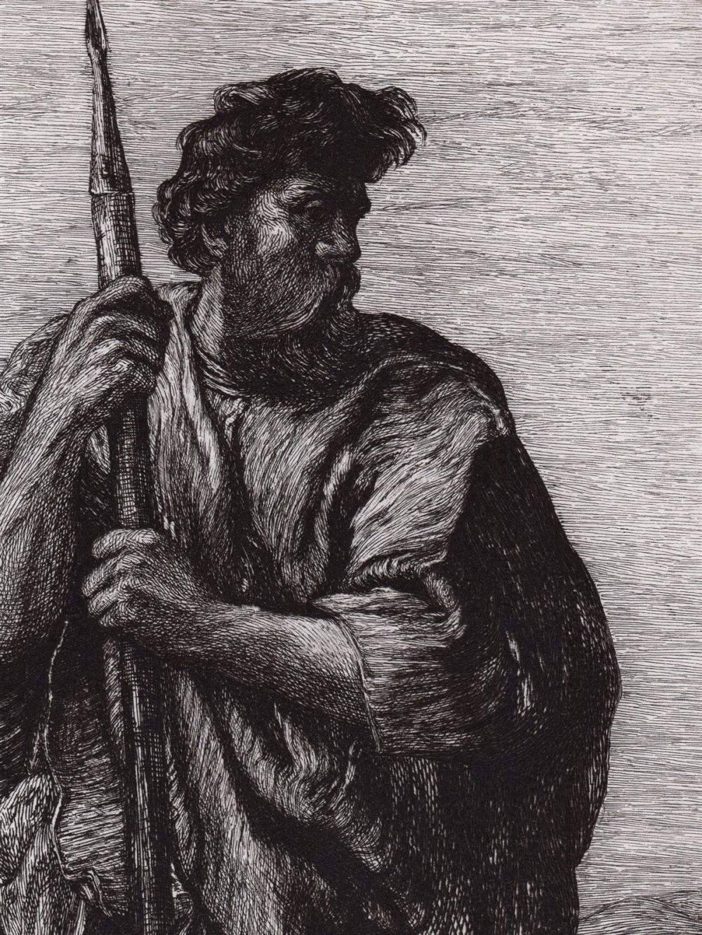 George Federick Watts | George Federick Watts Esau 1879 etching | MutualArt