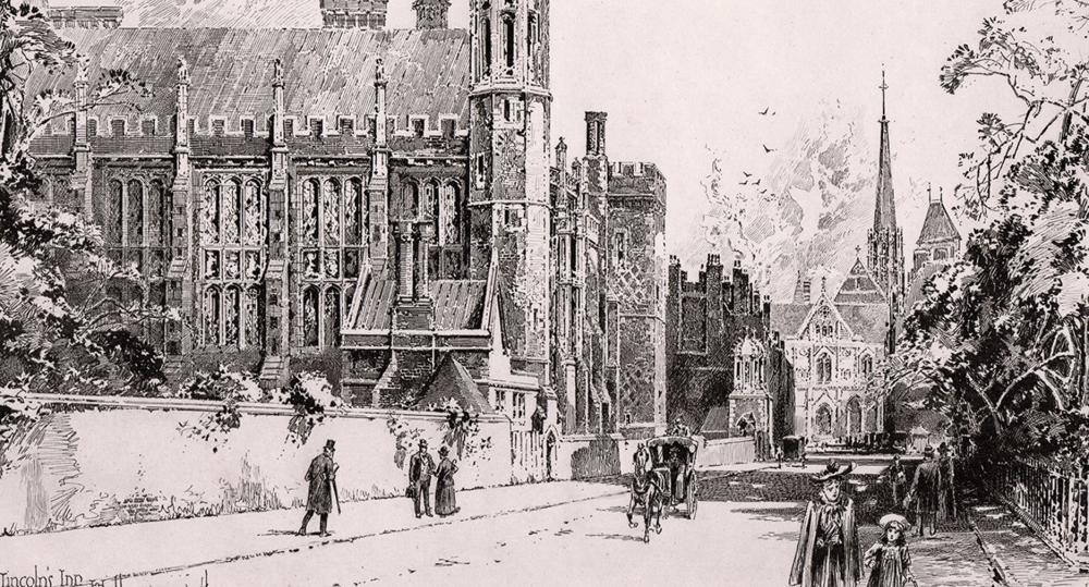 Herbert Railton | Herbert Railton Gray's Inn etching signed | MutualArt