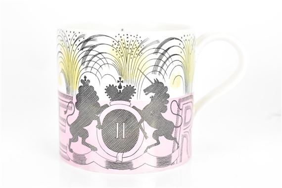 Eric Ravilious | A Wedgwood Pottery Queen Elizabeth II Coronation mug ...