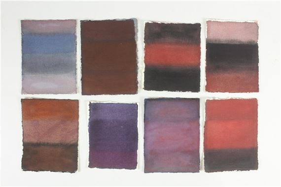 Clark Murray | Group of 8 Clark Murray Gradient Paintings, Reds (1966 ...