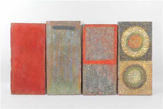 Clark Murray | Group of 4 Clark Murray Minimalist Abstract Textured ...