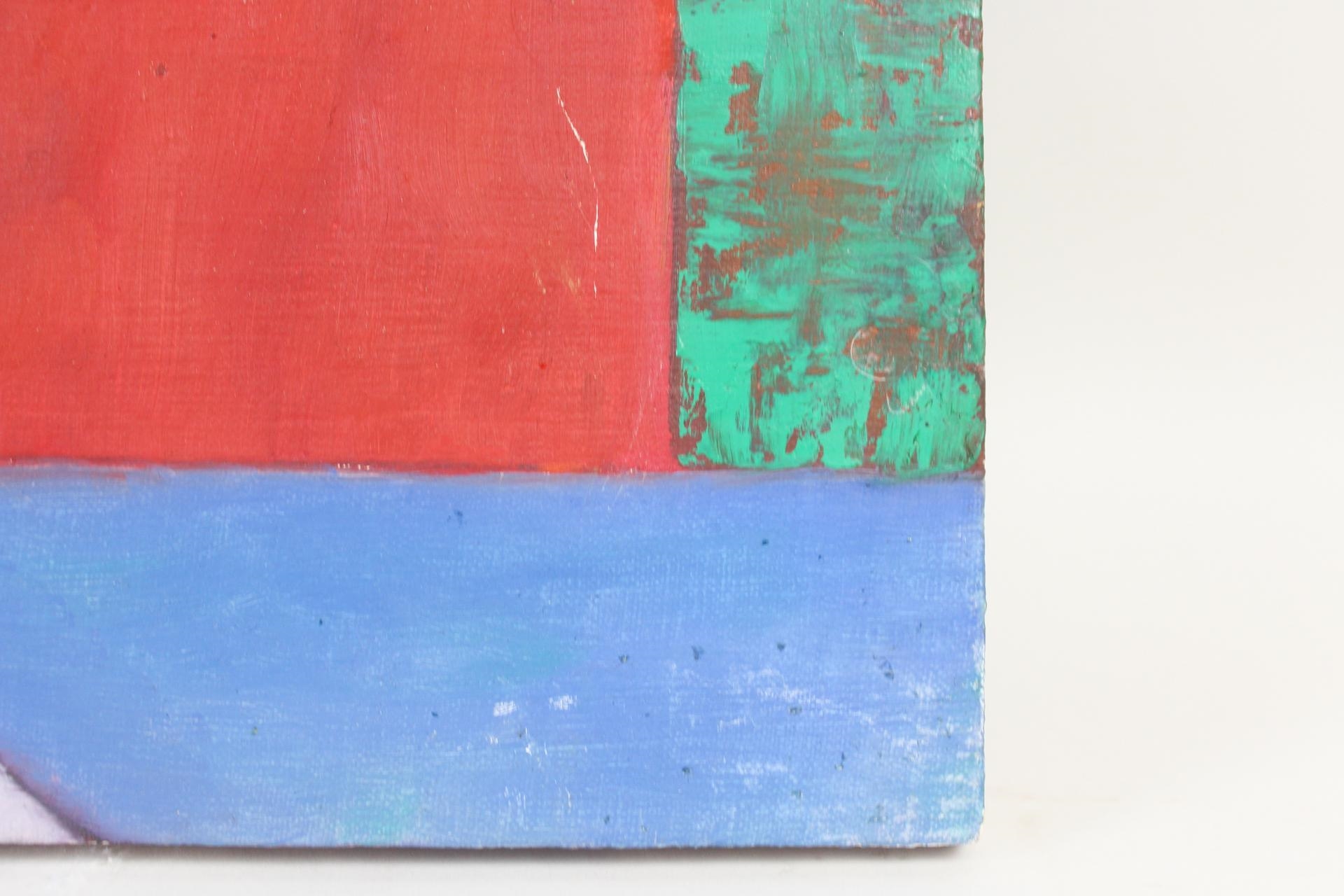 Clark Murray | Pair of Clark Murray Geometric Abstract Paintings (1982 ...