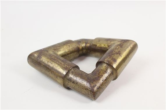 Clark Murray | Clark Murray Minimalist Brass Abstract Pipes Sculpture ...