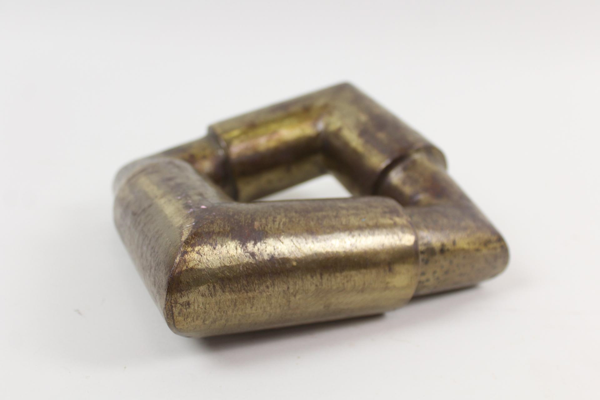 Clark Murray | Clark Murray Minimalist Brass Abstract Pipes Sculpture ...