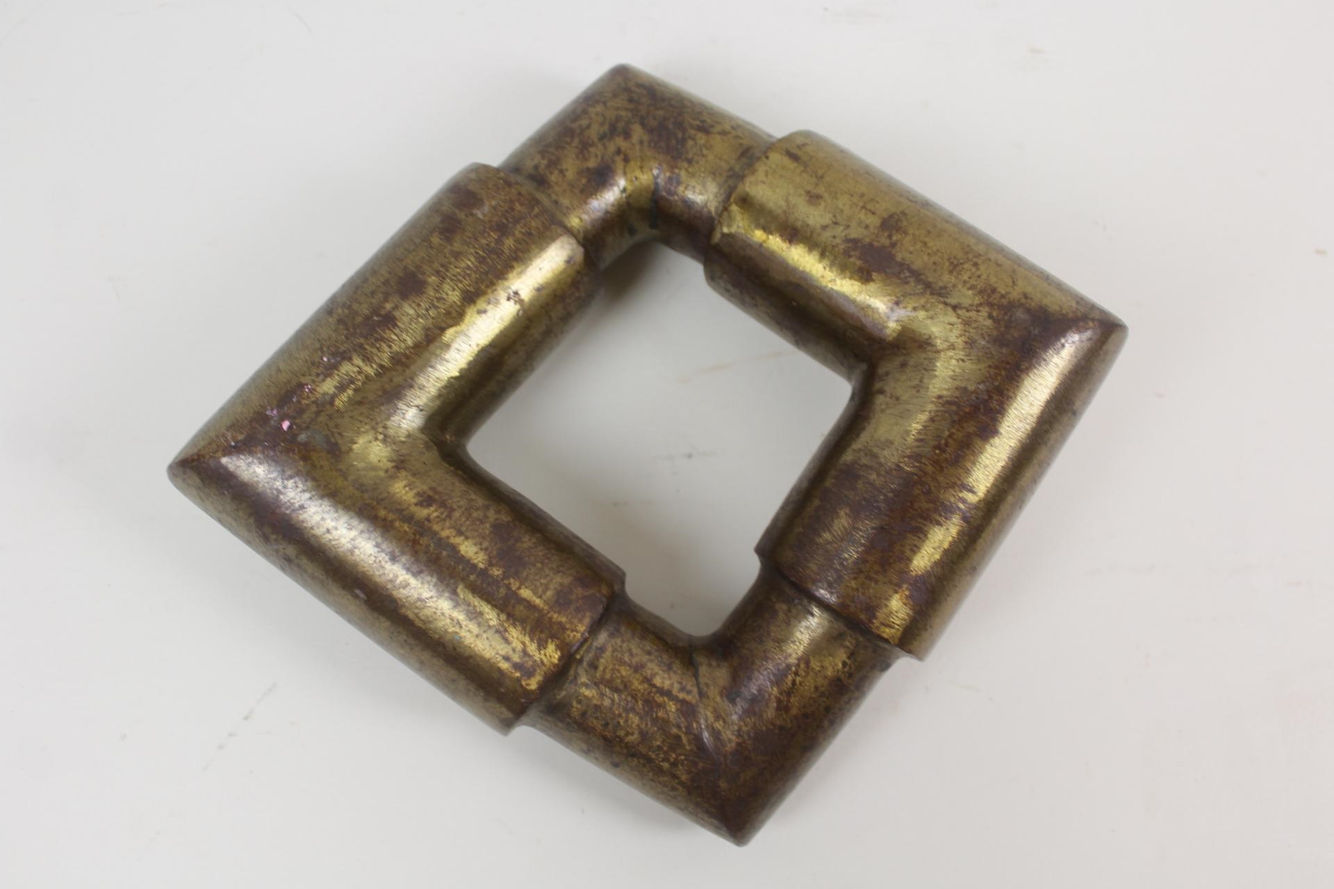 Clark Murray | Clark Murray Minimalist Brass Abstract Pipes Sculpture ...