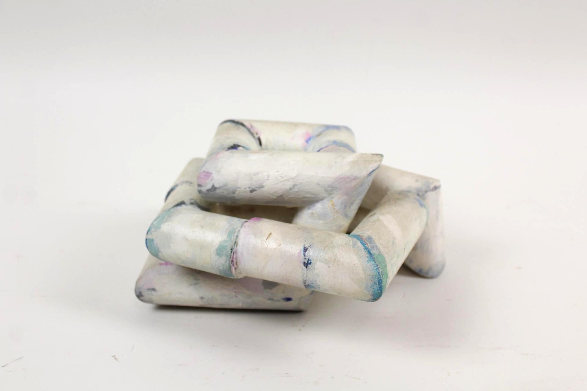 Clark Murray | Clark Murray Wood Minimalist Abstract Pipes Sculpture ...