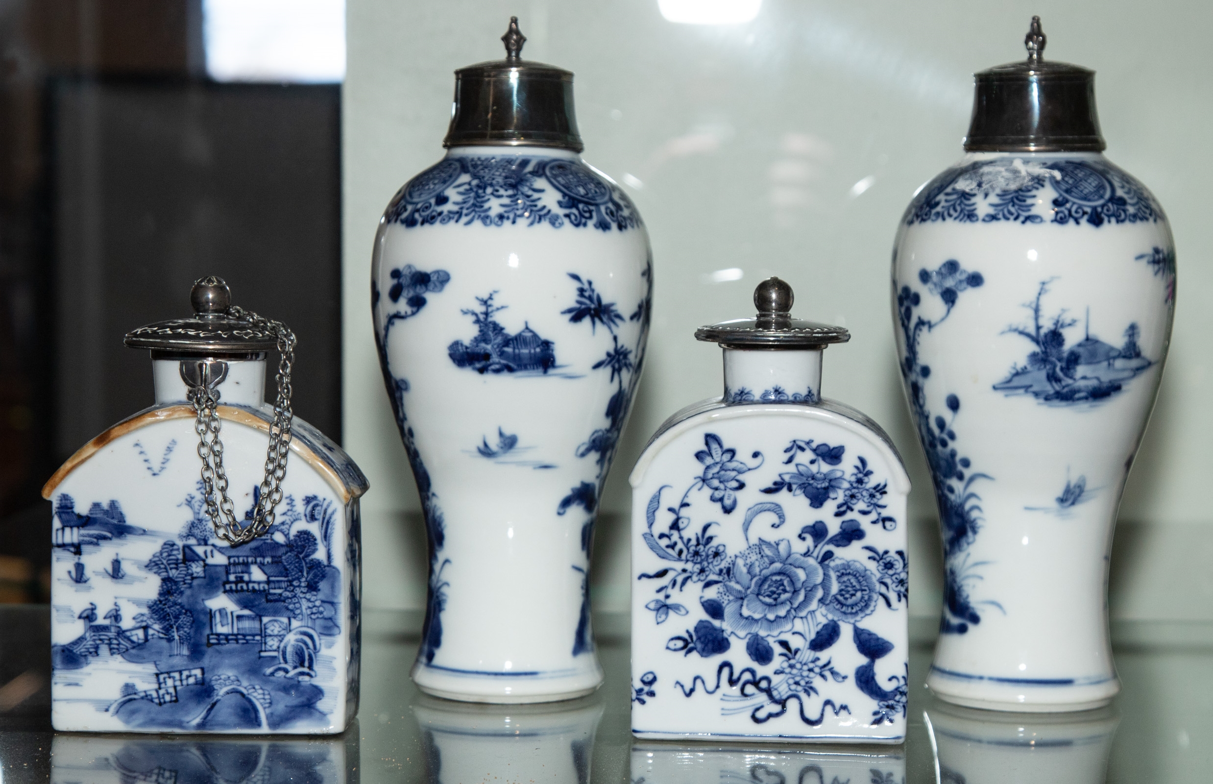 Silver | Four Chinese Silver Capped Vessels | MutualArt