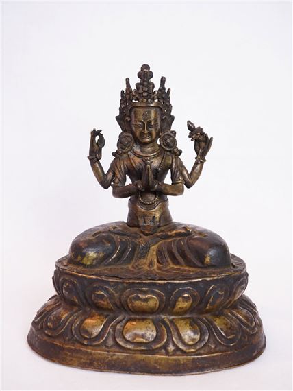 Tibetan School, 17th Century | 17th Century Tibetan Copper Repousse ...