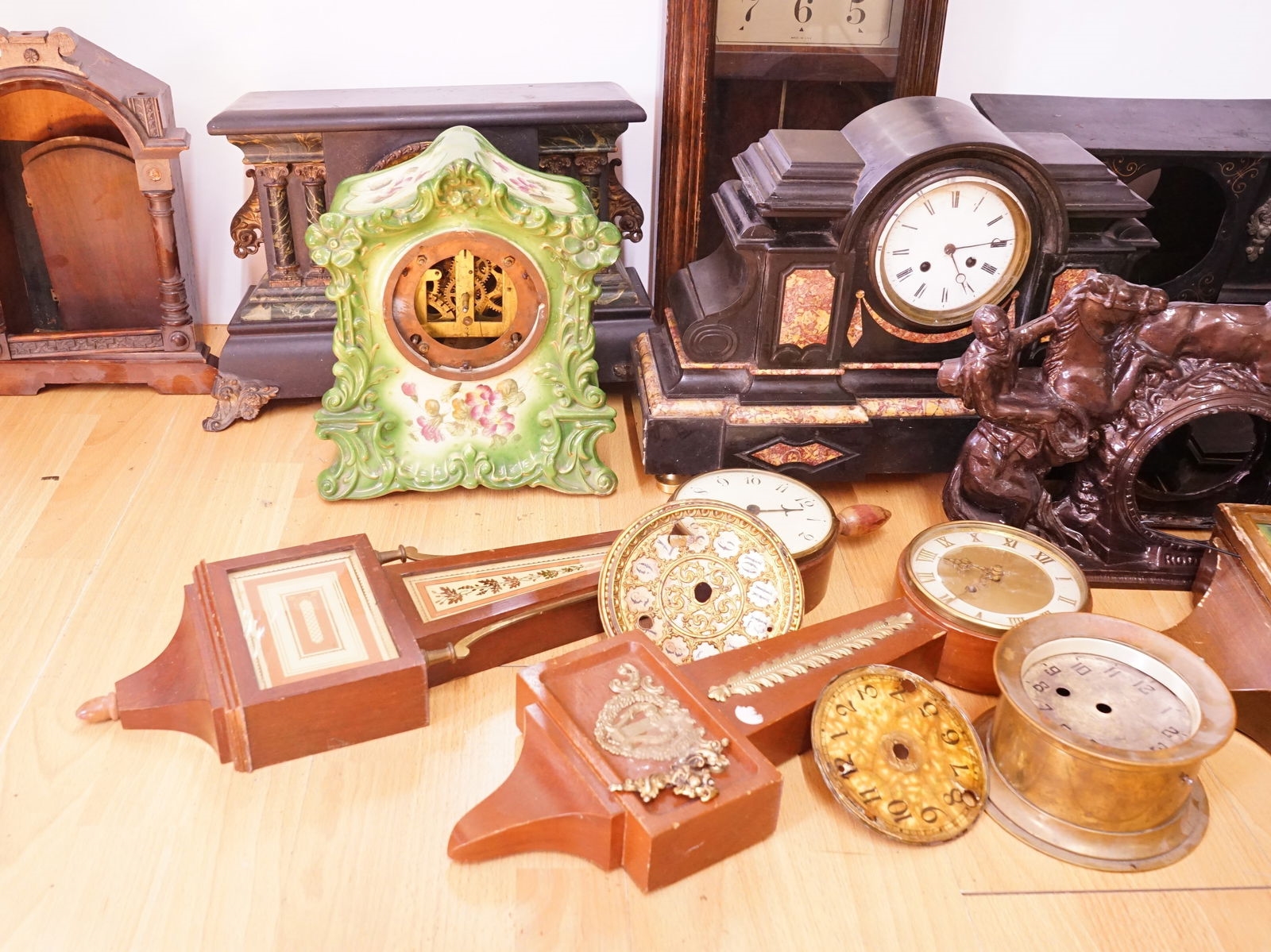 Large | Large Group of Clock Cases and Parts | MutualArt