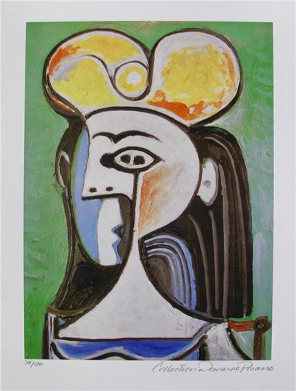 Pablo Picasso | Girl with Black Hair Giclee | MutualArt