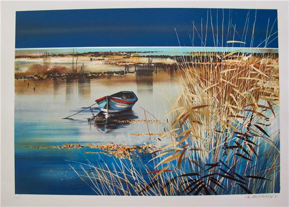 Gilbert Michaud | Gilbert Michaud Blue Lagoon Hand Signed Limited ...