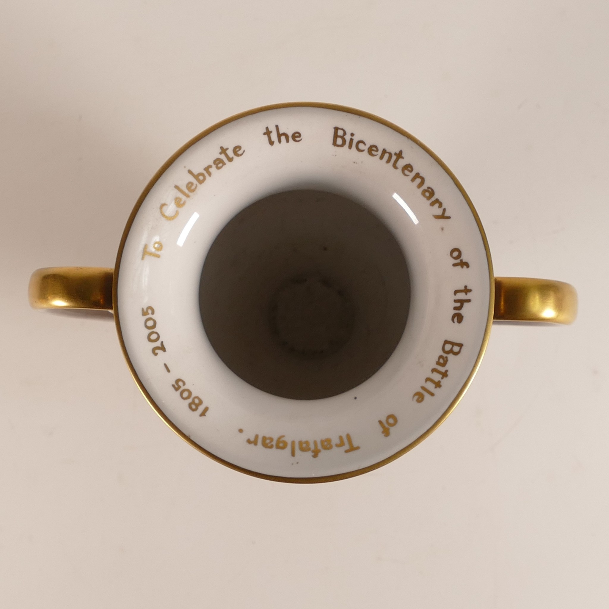 Peter Smith | Peter Smith Ceramics gilded and hand painted two handled ...