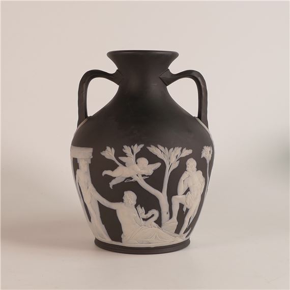 Wedgwood | Wedgwood, black Jasperware Portland vase. Impressed ...