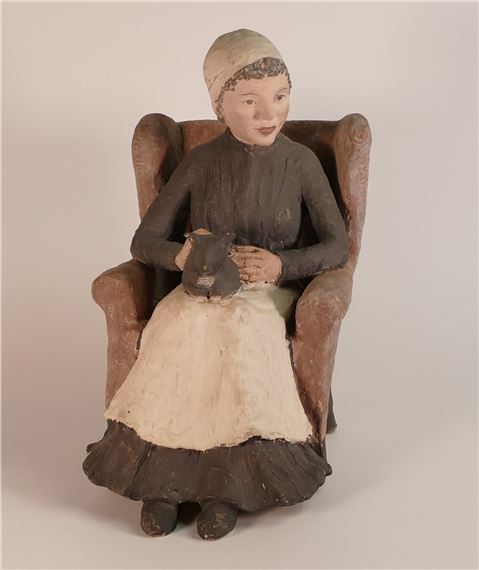 Isabella Pope | Isabella Pope, Studio Pottery figure of a seated maid ...