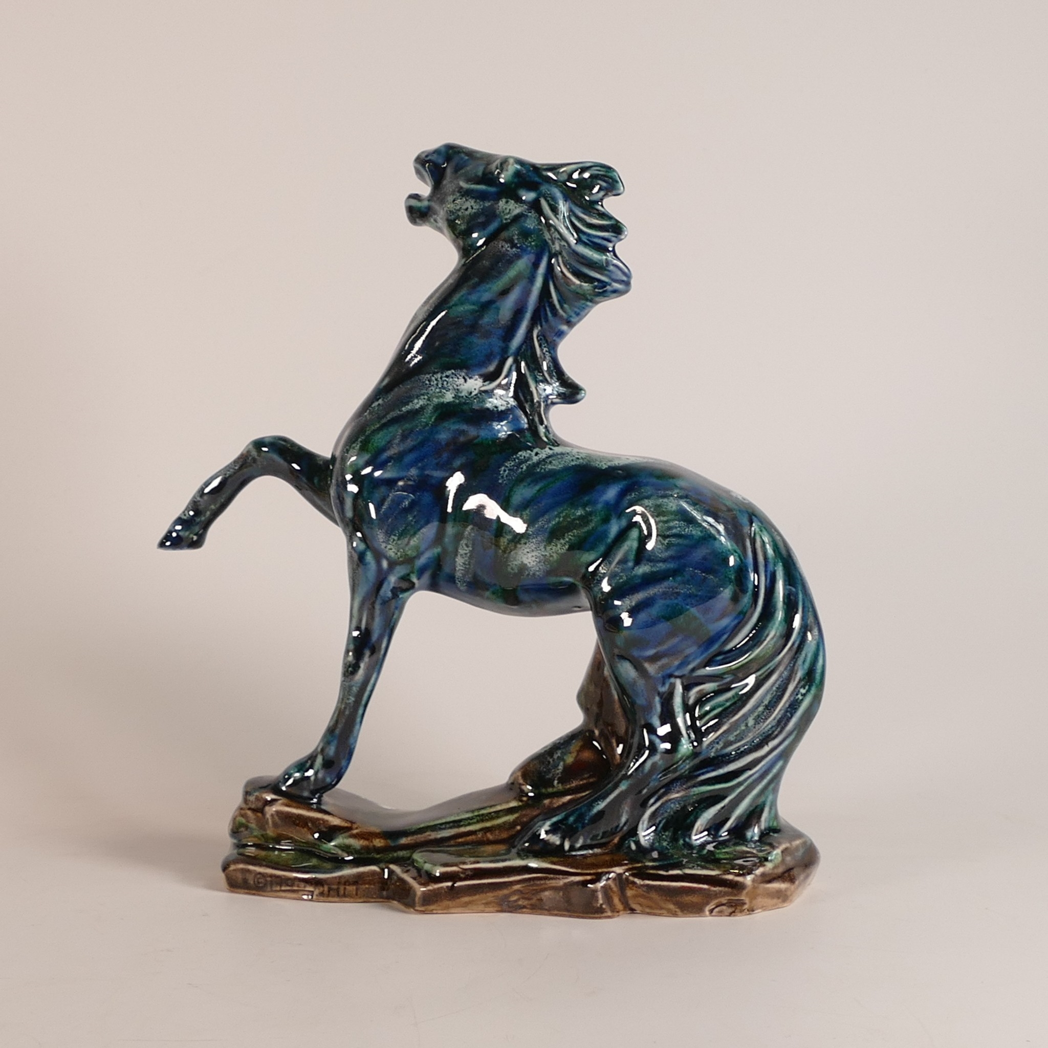 Anita Harris | Anita Harris model of a Verdigris Stallion H:25cm x L ...