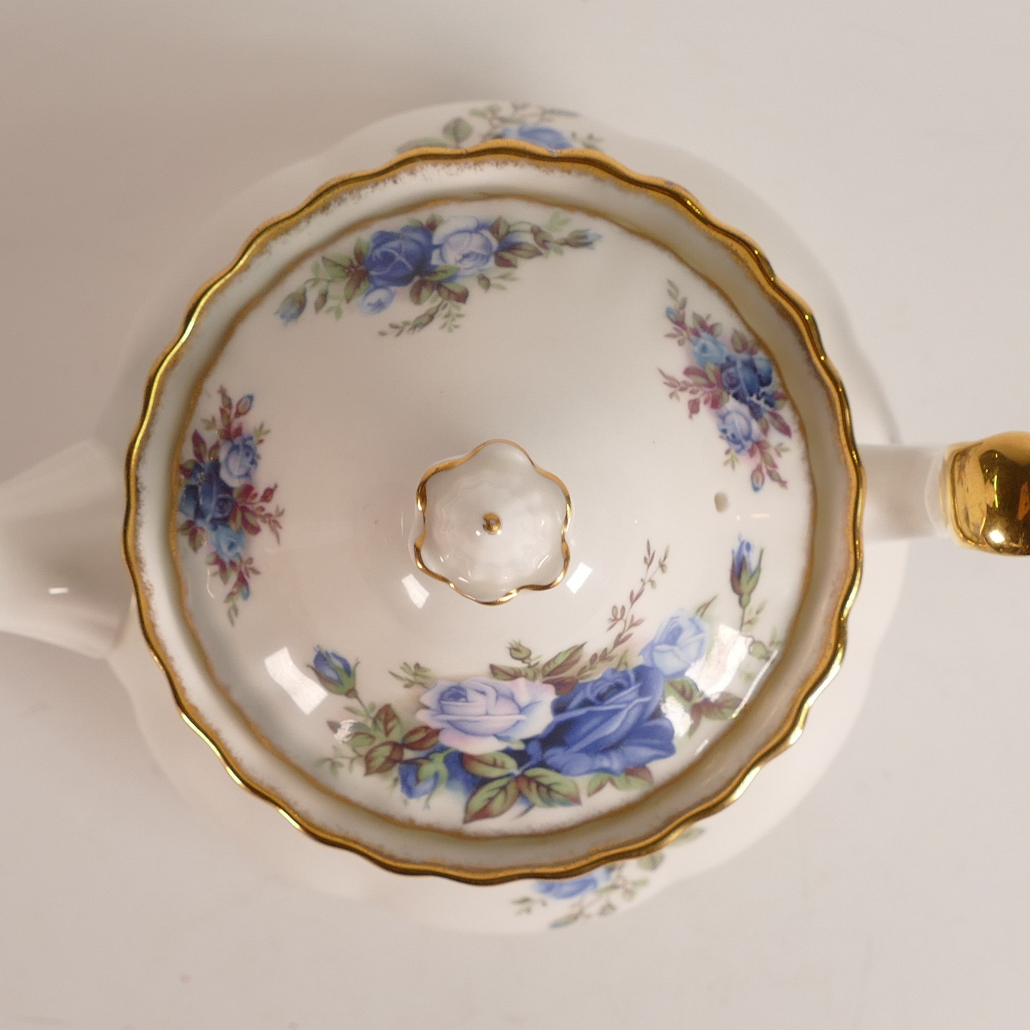 Royal Albert | Royal Albert Moonlight Rose tea pot (seconds). Height ...