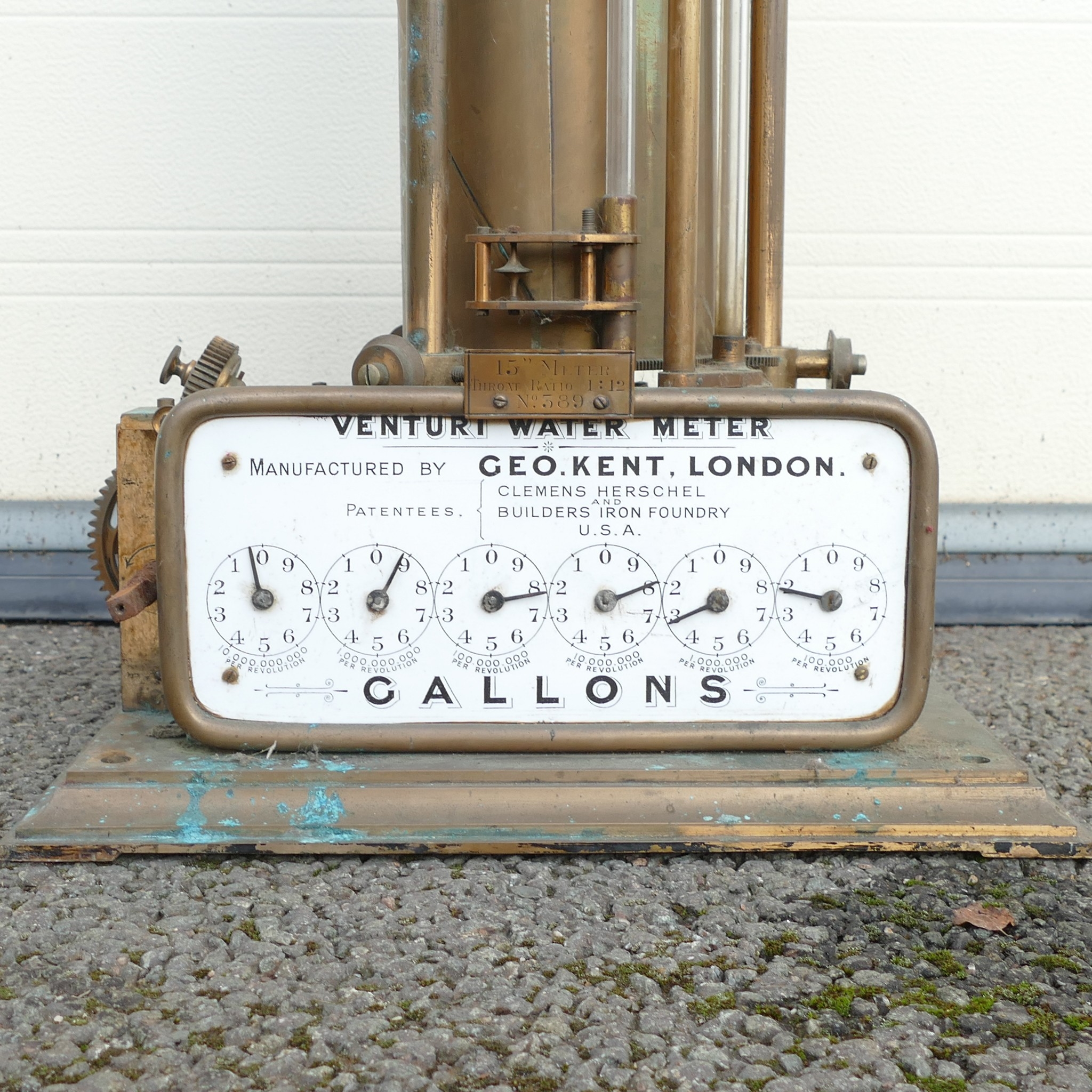 George | George Kent of London, 'Venturi Water Meter' 15 Meter Throat ...