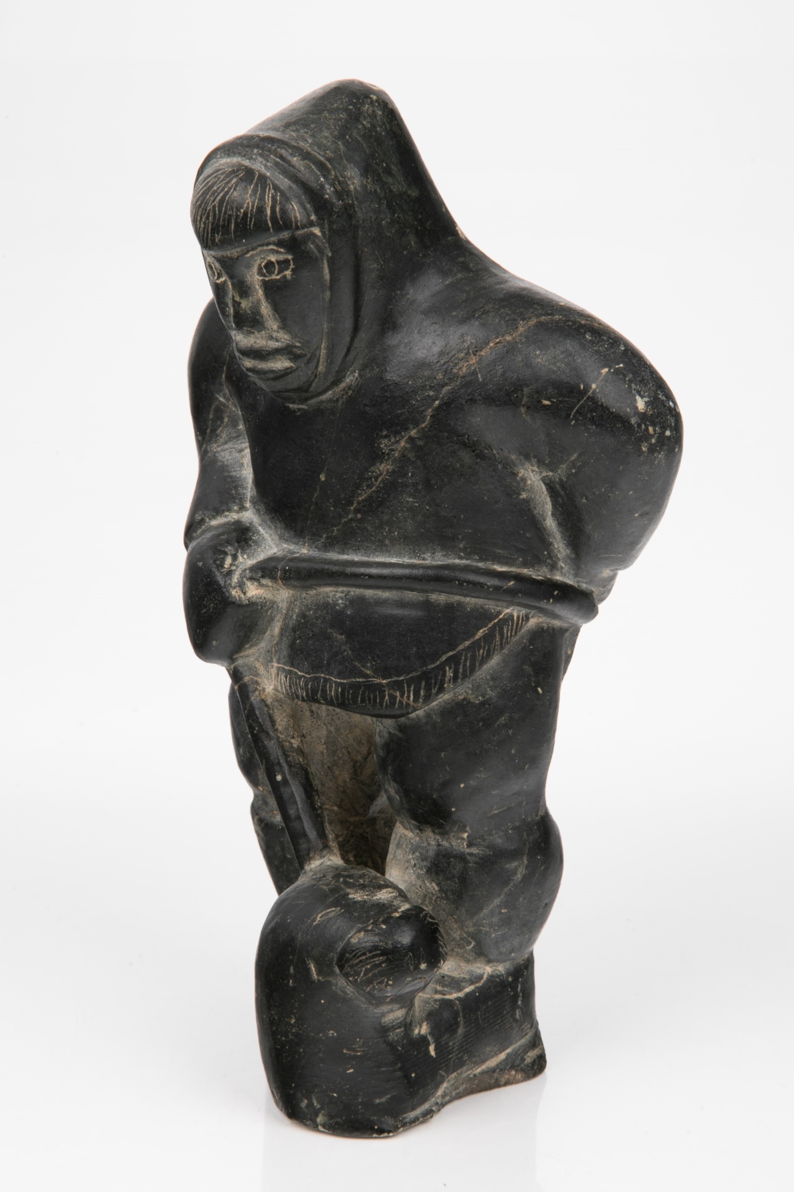 Alasua Amittu Davidialuk | Hunter with Captured Seal (Early 1960s) | MutualArt